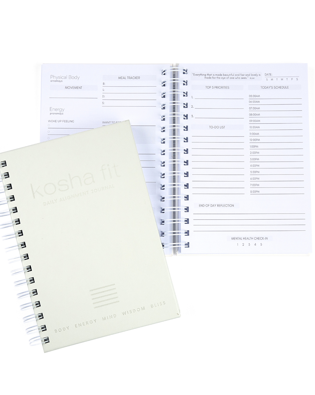 Daily Alignment Journal - Guided Wellness Prompts