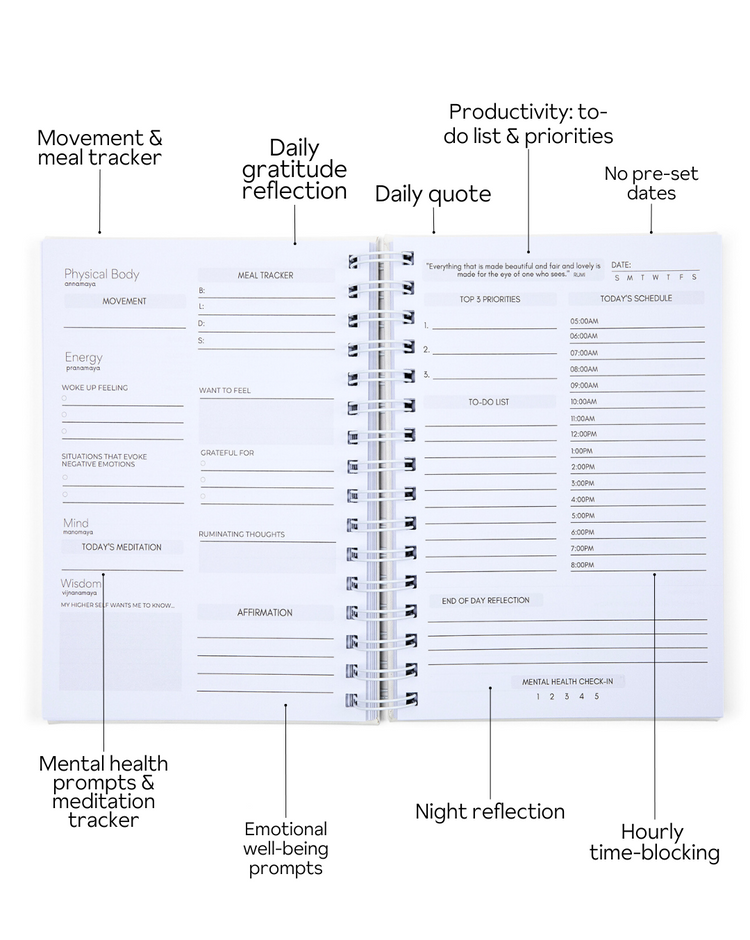 Daily Alignment Journal - Guided Wellness Prompts